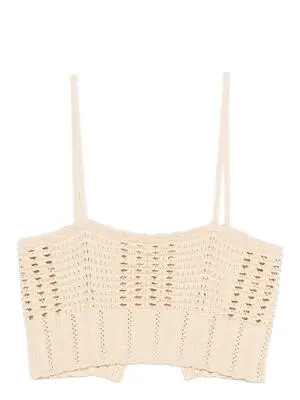 FORTE_FORTE Knitted Bralette Top - Multicolor