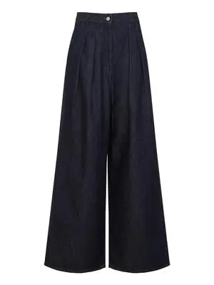 Dries Van Noten Pamplona Wide Leg Jeans - Blue