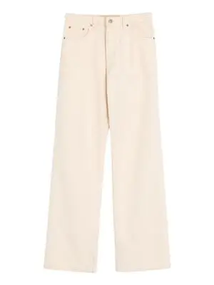 Valentino Garavani Cotton Straight-leg Jeans - Cream