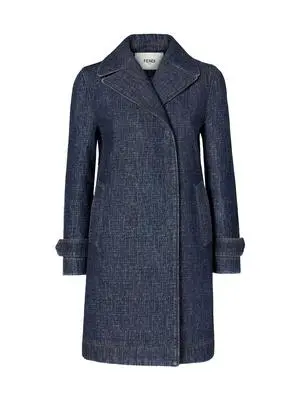 Fendi Padded Denim Caban Jacket - Multicolor