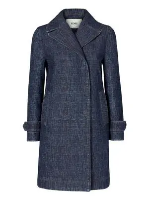 Fendi Padded Denim Caban Jacket - Multicolor