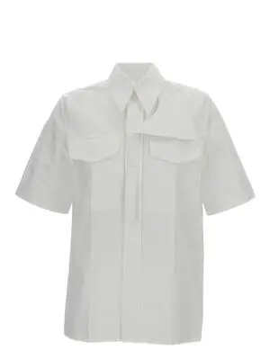 Bottega Veneta BOTTEGA VENETA Compact Cotton Toile Shirt Multicolor