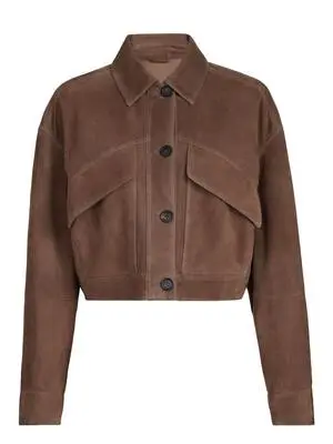 BRUNELLO CUCINELLI BRUNELLO CUCINELLI Suede Cropped Jacket
