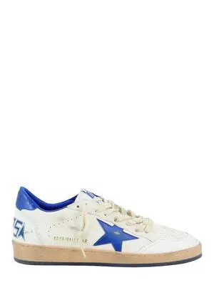 GOLDEN GOOSE Ballstar Leather Sneakers With Iconic Side Logo - Multicolor