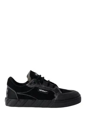 Off-White Vulcanized Leather Sneakers - Black
