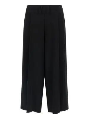 Issey Miyake Cotton Blend Campagne Pants - Black