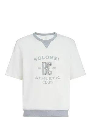 Brunello Cucinelli Cotton Logo Sweatshirt - Multicolor