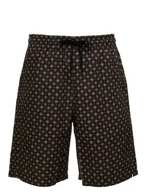 A.p.c. A.P.C. Vincent Bermuda Shorts With All-over Print Multicolor