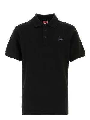 Kenzo Piquet Polo Shirt - Black