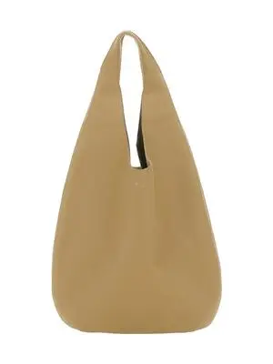 A.p.c. Le Neige Shoulder Bag In Crinkled Leather - Cream