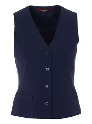Max Mara Mstmadia Vest - Blue