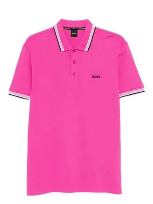 BOSS Boss Pink Polo Shirts Men