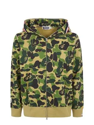 A BATHING APE Abc Camo Shark Full Zip Hoodie - Green