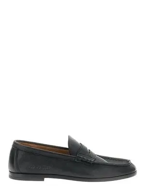 COMMON PROJECTS Black Leather Loafers - Multicolor