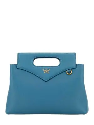 Mcm Mini Soft Diamond Handbag - Blue
