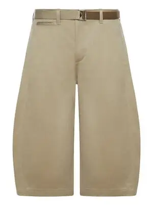 Sacai Cotton Chino Trousers - Cream