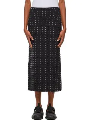 Sportmax SPORTMAX Crystal Embellished Lycra Midi Skirt Multicolor