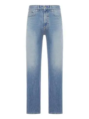 Gucci Slim-fit Cotton Denim Trousers - Blue