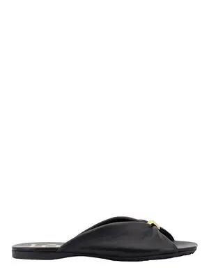Loewe Pebble Soft Leather Sandals - Black