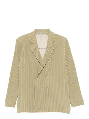 Issey Miyake Pleated Single-breasted Jacket - Multicolor