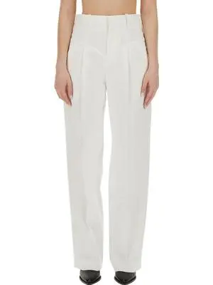 Isabel Marant Étoile Staya Hemp Blend Trousers - White
