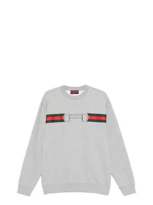 Gucci Crew Neck Long Sleeve Sweatshirt - Gray