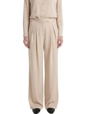 MAX MARA Max Mara Pure Sand Wide Leg Pants