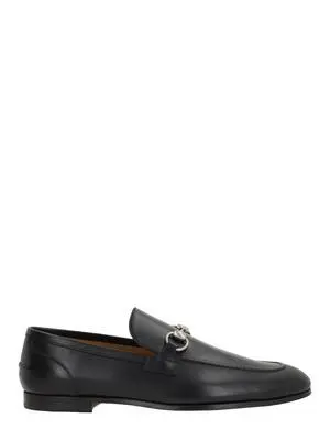 Gucci Calf Leather Loafers With Horsebit Detail - Black