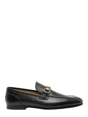Gucci Calf Leather Loafers With Horsebit Detail - Black