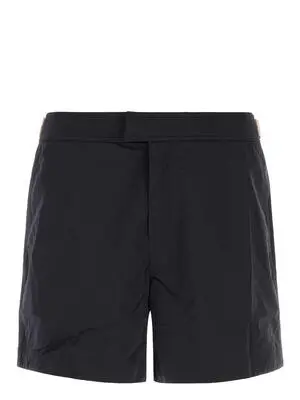 Zegna Navy Nylon Swimming Shorts - Blue