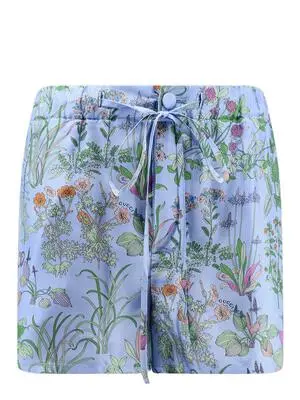Gucci Printed Silk Shorts - Multicolor