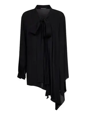 Balenciaga BALENCIAGA Silk Shirt With Bow Detail Multicolor