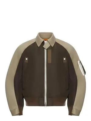 Sacai Sacai Cotton Chino X Nylon Twill Blouson Multicolor
