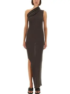 Rick Owens Knitted Athena Maxi Dress - Brown