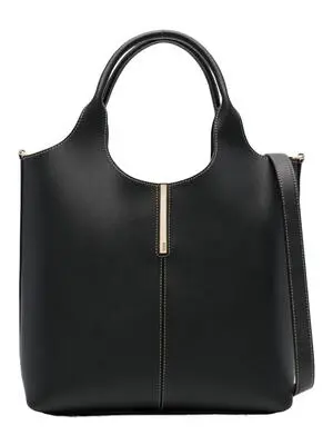 TOD'S Calfskin Tote Bag - Black