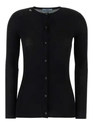 PRADA PRADA Ribbed Wool Cardigan