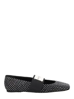 Givenchy Embellished Leather Ballerina Flats - Black