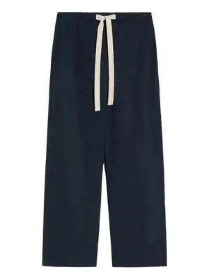 Max Mara Cotton Wide Leg Pants - Multicolor