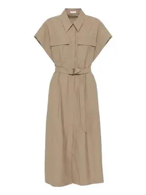 Brunello Cucinelli Cotton Shirt Dress - Multicolor