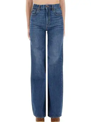 Chloé Wide Leg Jeans - Blue