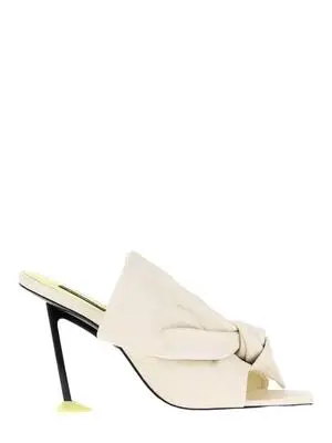 Givenchy Ivory Leather Boudoir Mules - White