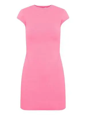 Victoria Beckham Cap Sleeve Fitted Mini Dress - Multicolor