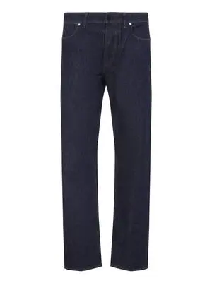 Stone Island Straight Leg Denim Jeans - Blue