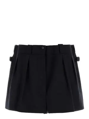 Prada Virgin Wool Shorts - Blue
