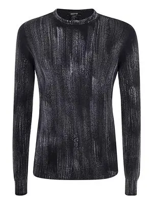 AVANT TOI AVANT TOI Tonal Effect Round Neck Pullover
