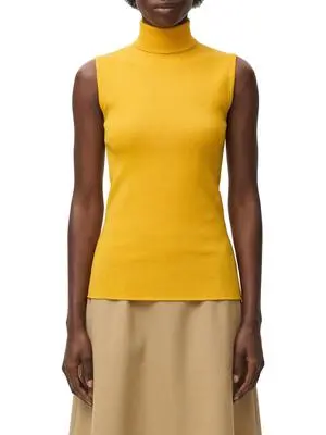 Loewe Sleeveless Turtleneck Top - Yellow