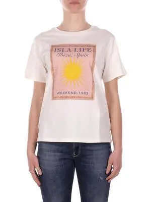 Max Mara Graphic T-shirt - Cream