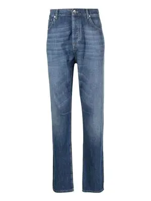 Brunello Cucinelli Straight Leg Jeans - Blue