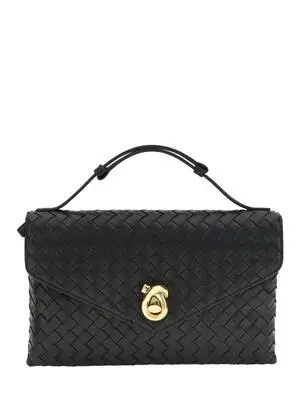 Bottega Veneta Knot Lock Shoulder Bag - Black