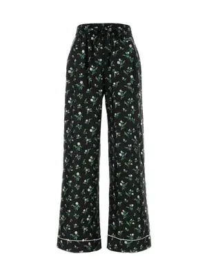 Dolce & Gabbana Printed Silk Pants - Multicolor